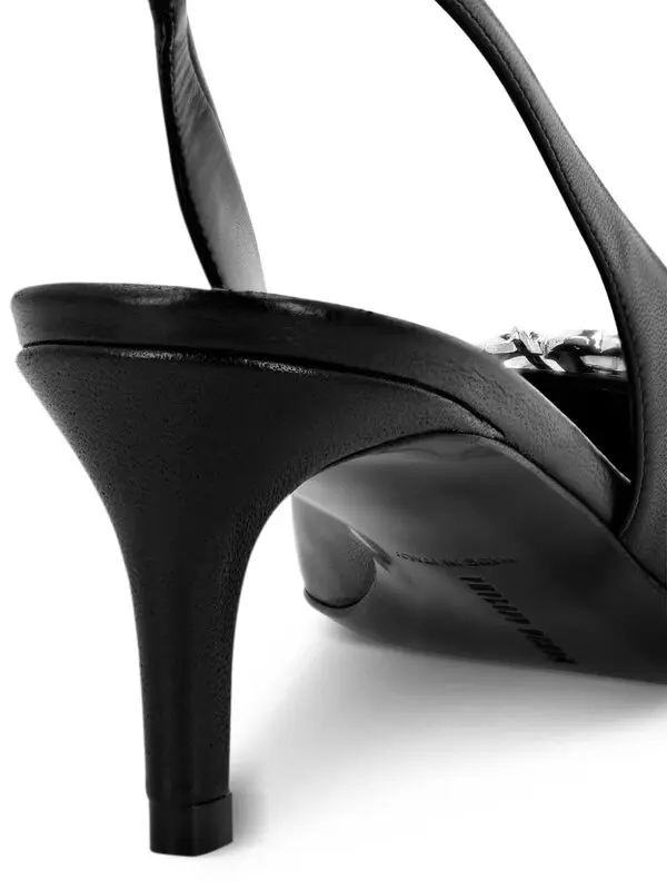 Philipp Plein 50mm Gothic Pumps - ""02 Black""